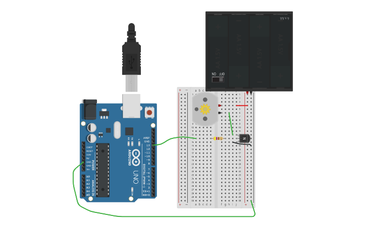 Circuit design BJT's Exercise | Tinkercad