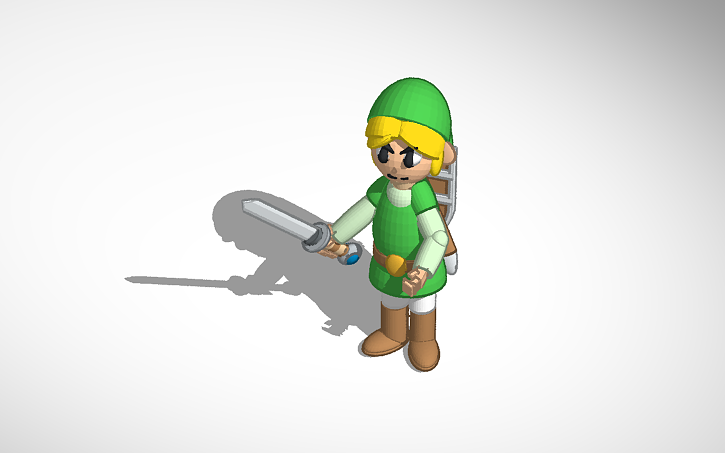 3D design Toon Link (2) - Tinkercad