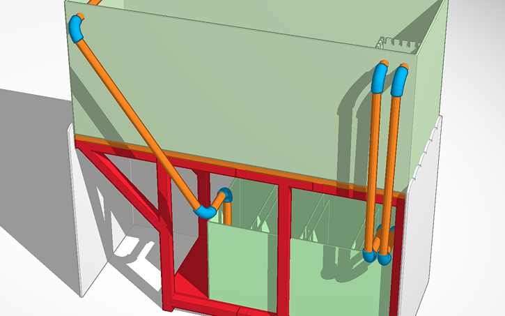 3D design 110Gal Tank + Sump - Tinkercad