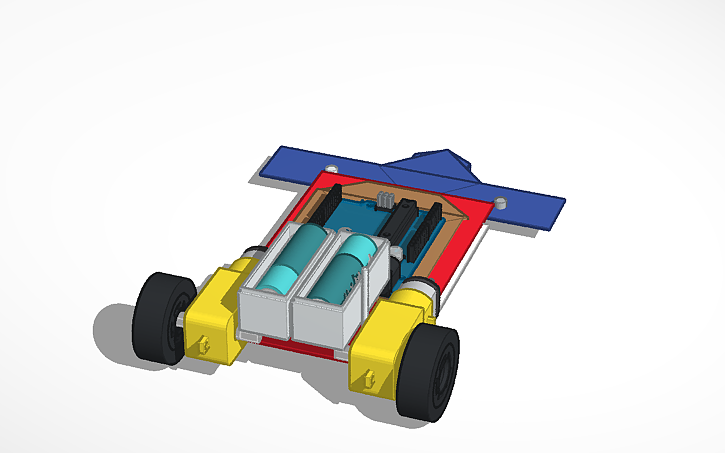 3d Design Line Follower By Akash Lanke Tinkercad