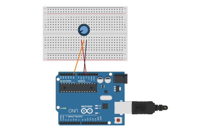 Circuit Design Potential Meter Tinkercad