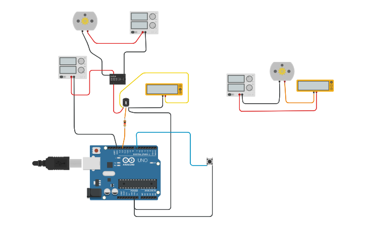 Circuit design Motor DC - 2 | Tinkercad