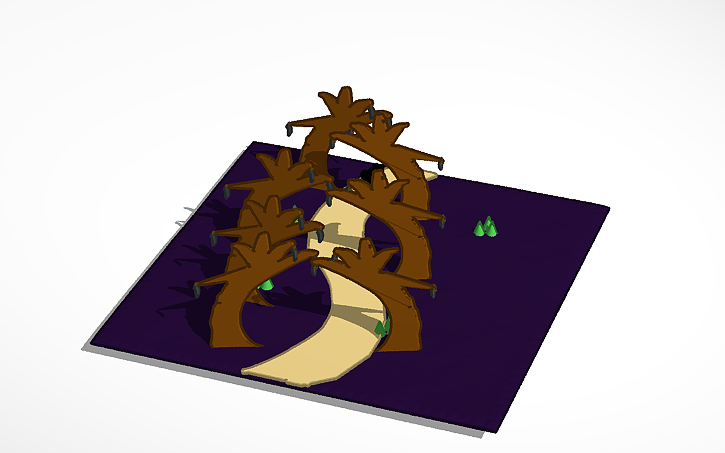 3D design Haunted forest - Tinkercad
