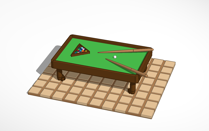 3D design Copy of pool table - Tinkercad