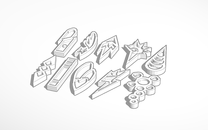 3d Design 2nd Unova Badges Tinkercad