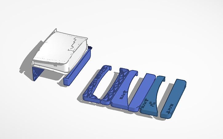 3D design PS5 Horizontal Stands- 3 styles - Tinkercad