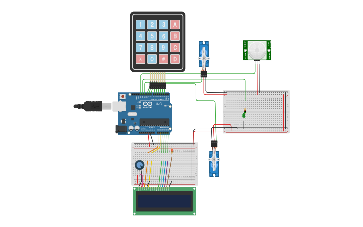 Circuit design Project Vending Machine - Tinkercad