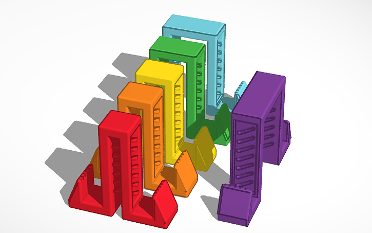 3D design Double Hook - Tinkercad