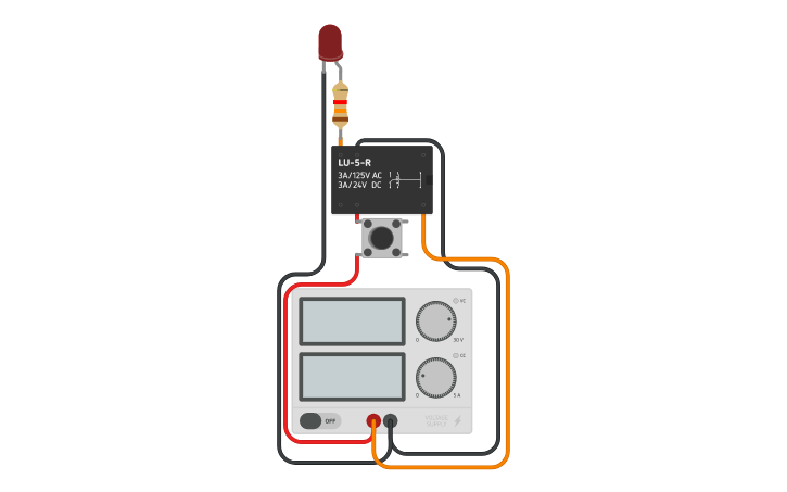 Circuit design Very simple example for a relays circuit (LU-5-R ...