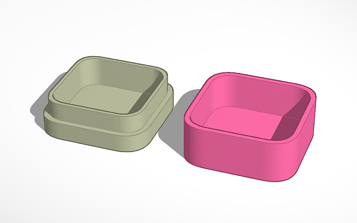 3D design small container - Tinkercad