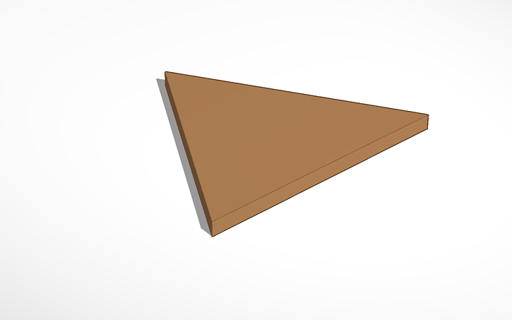 3D design Subtractive Triangle - Tinkercad
