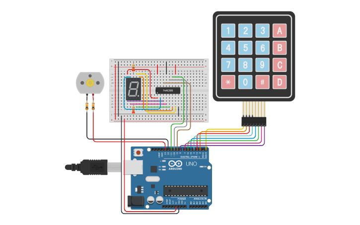 Circuit design RONTALE - Elevator - Tinkercad