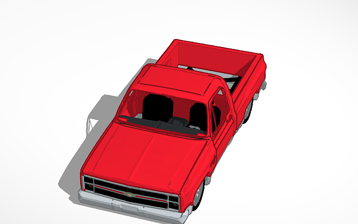 3D design 1600hp 1981 Chevy C10 - Tinkercad