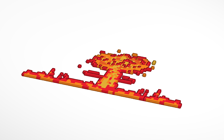 3D design Explosion - Tinkercad