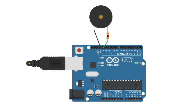 Circuit design super mario buzzer melodia arduino - Tinkercad