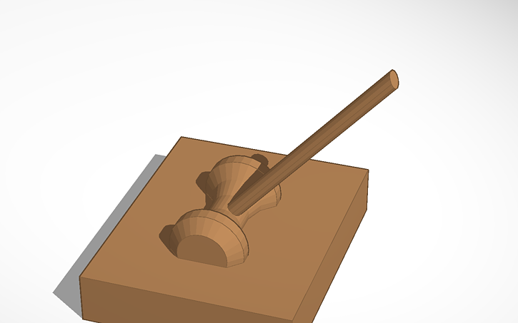 3D design Simple Lever - Tinkercad