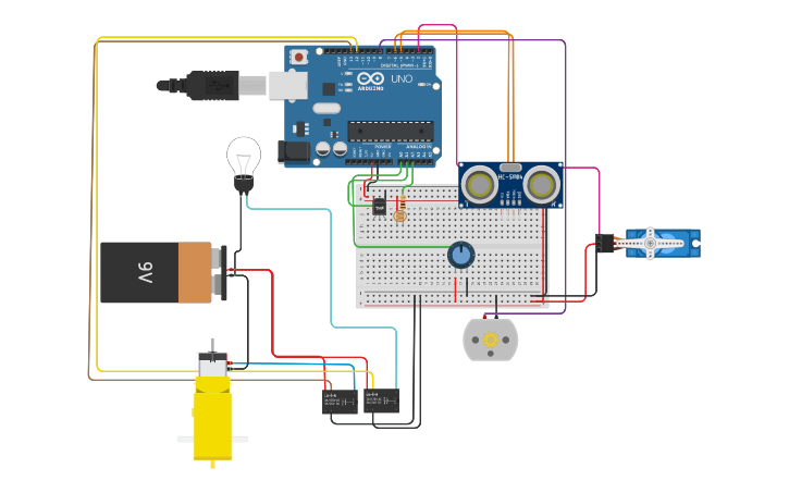 Circuit design Greenhouse - Tinkercad