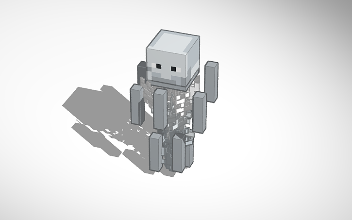 3D design Minecraft Blaze Template | Tinkercad