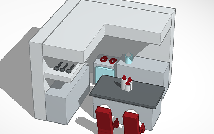 3D design Kitchen - Tinkercad