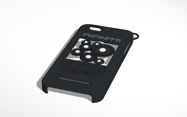 3D design iPhone 5s Custom STEM Academy Case | Tinkercad