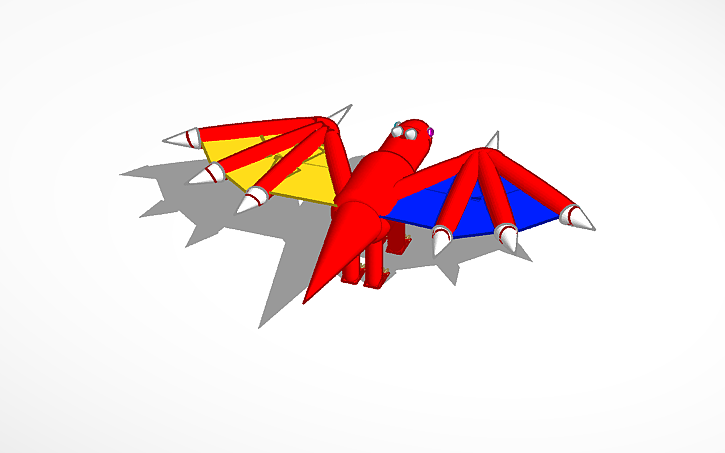 3D design WINGS OF FIRE dragon destery wings of fire | Tinkercad