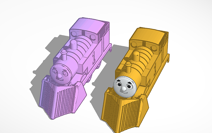 3D design Golden ERTL Thomas The Tank Engine - Tinkercad