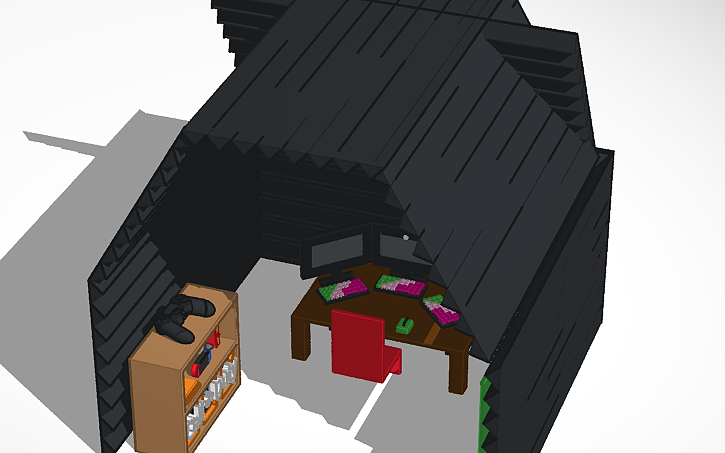 3D design Gaming set up - Tinkercad