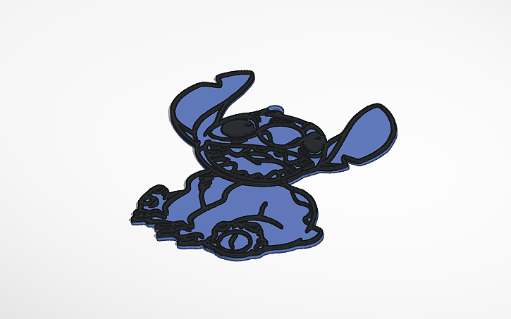 3D design Stitch - Tinkercad