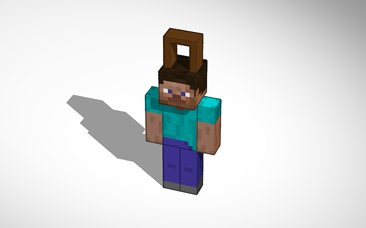 3D design minecraft keychain | Tinkercad