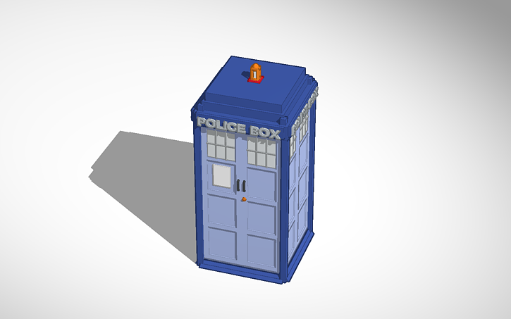 3D design Tardis - Tinkercad
