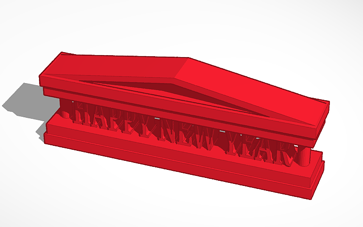 3D design HAPPY NEW YEAR | Tinkercad