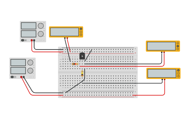 Circuit design Common Emitter-Output | Tinkercad