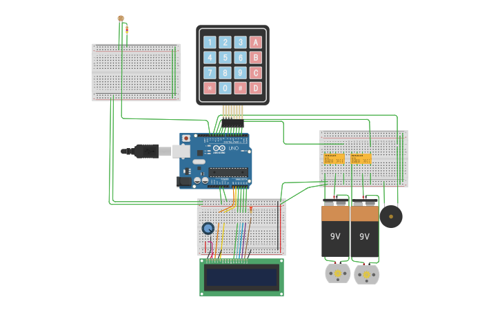 Circuit design vending machine - Tinkercad
