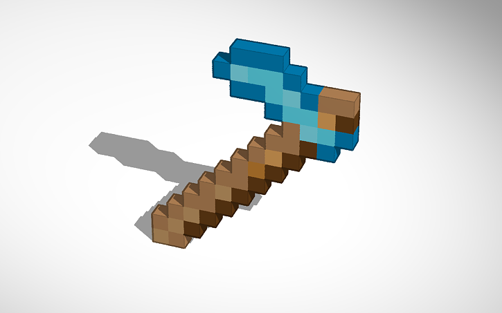 3D design Minecraft Hoe | Tinkercad