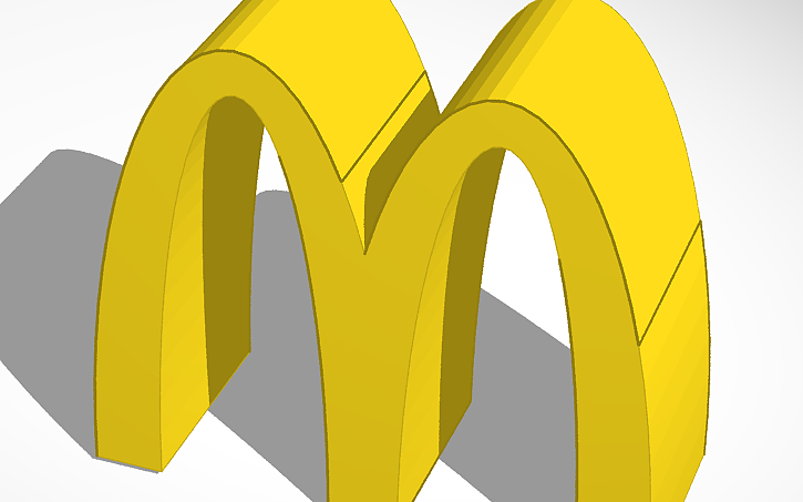 3D design McDonalds Logo #logo - Tinkercad