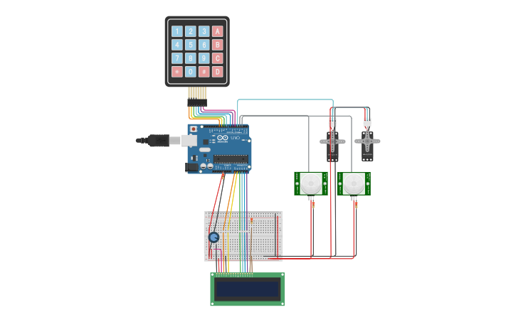 Circuit design TP Arduino - Florez Santiago | Tinkercad