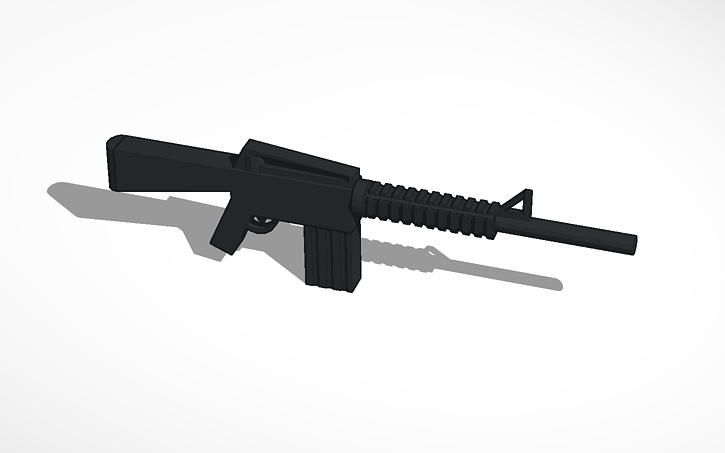 3D design AR 15 - Tinkercad