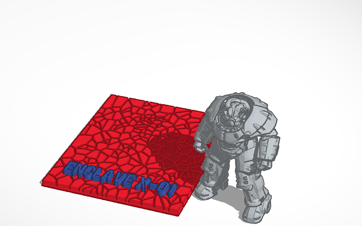 3D design X-01 power armor fallout 4 - Tinkercad