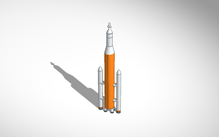 3D design SLS rocket - Tinkercad