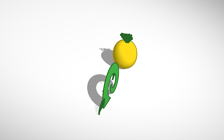 3D design vine and a pineapple | Tinkercad