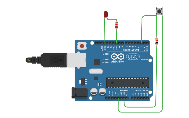Circuit design Toggle switch | Tinkercad