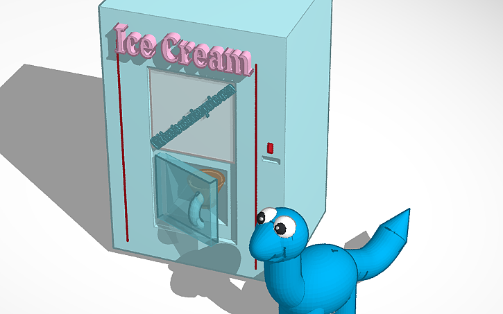 3D design Ice-Cream Vending Machine - Tinkercad