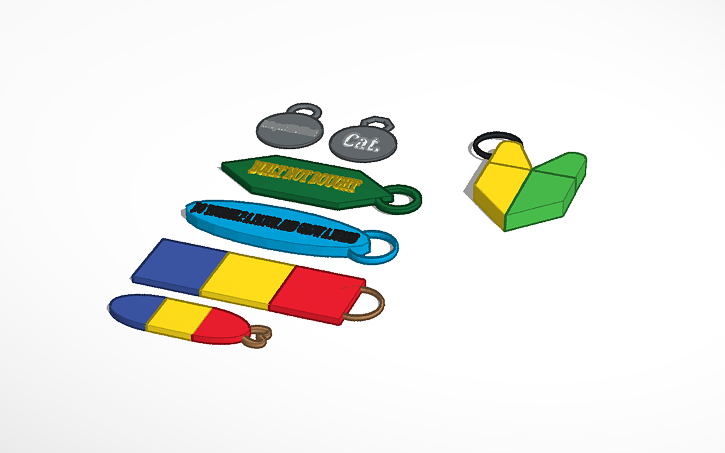 3D design Key Chains | Tinkercad