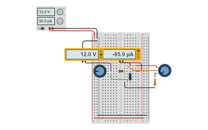 Circuit design Dioda Zenera | Tinkercad