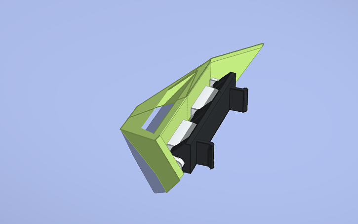 3D design Hex bug custom battlebot wedge - Tinkercad