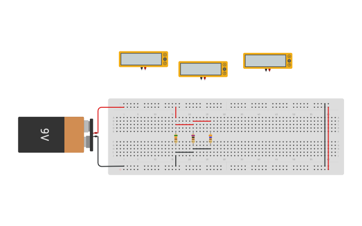 Circuit design practica 1. pregunta 2 | Tinkercad