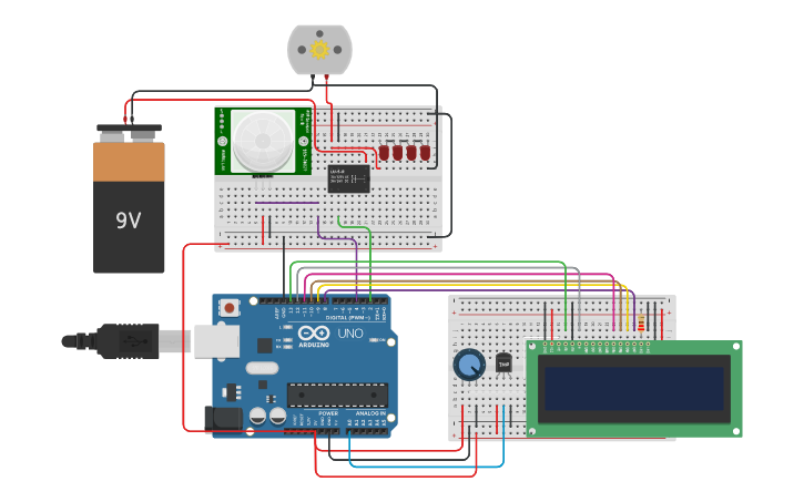 Circuit design ARDUINO INVENTION | Tinkercad