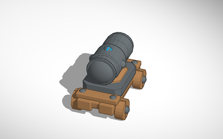 3D design Bored in Class #2: Cannon Cart | Tinkercad