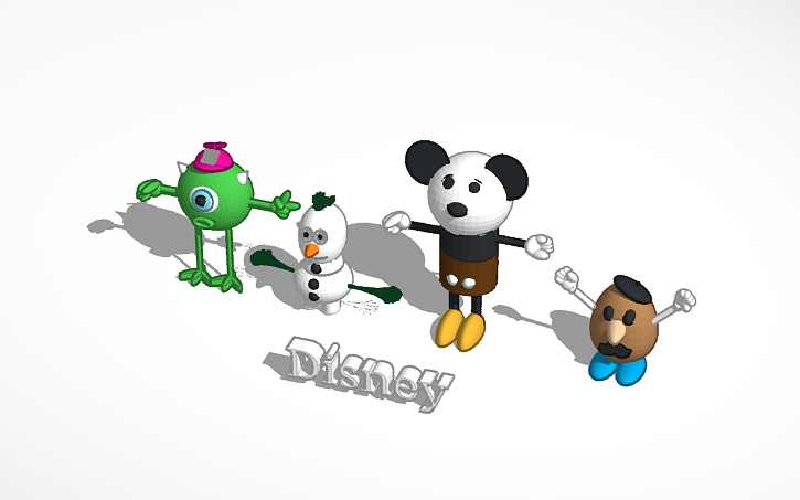 3D design Disney - Tinkercad
