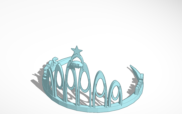 3D design Marley's Tiarra - Tinkercad